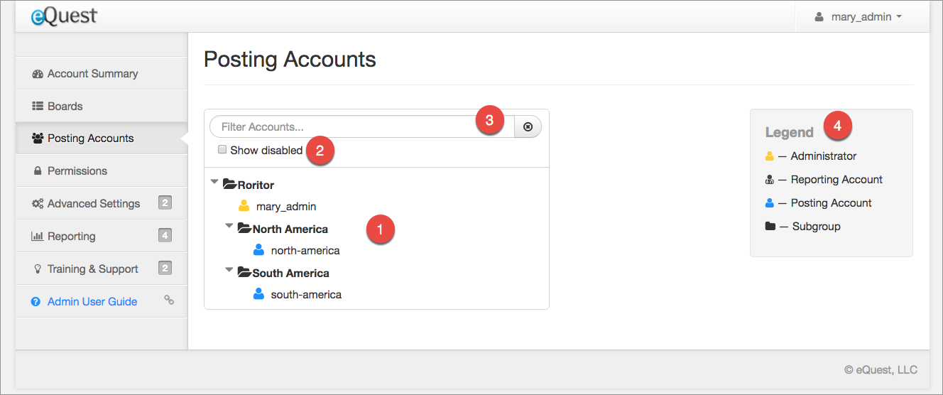 Posting Accounts Overview – eQuest