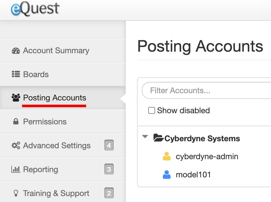 Admin Portal Overview – eQuest